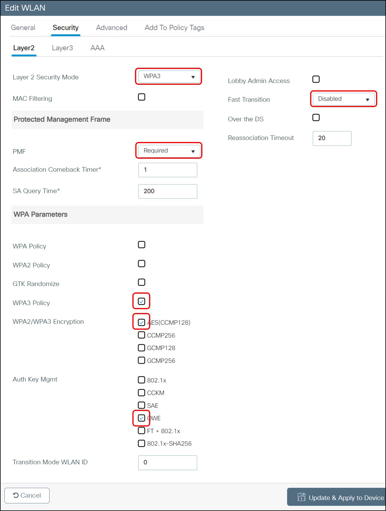 WPA3ブログ 第五回～設定やクライアント接続結果の紹介 Cisco編～｜技術ブログ｜C&S ENGINEER VOICE